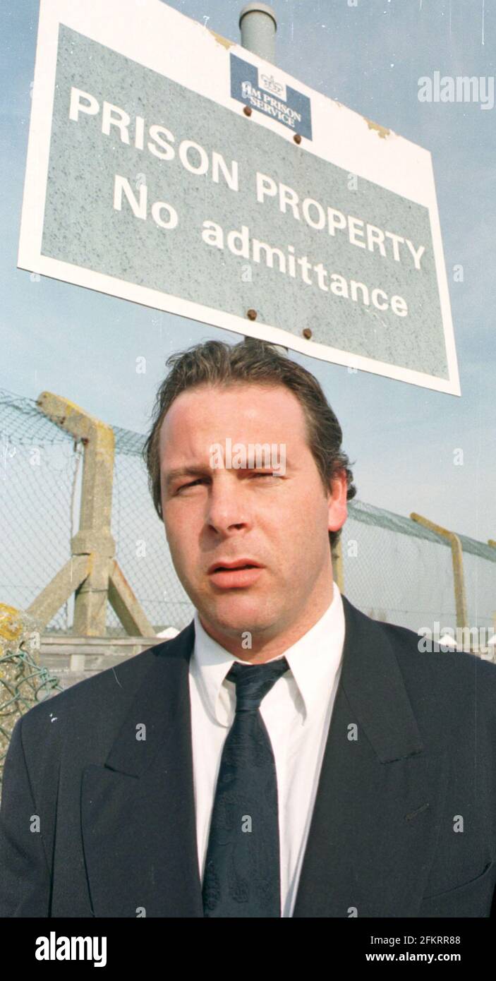 CROOK COLIN VALE KNOWN AS THE WRIGGLER OUTSIDE FORD OPEN PRISON. PIC ...