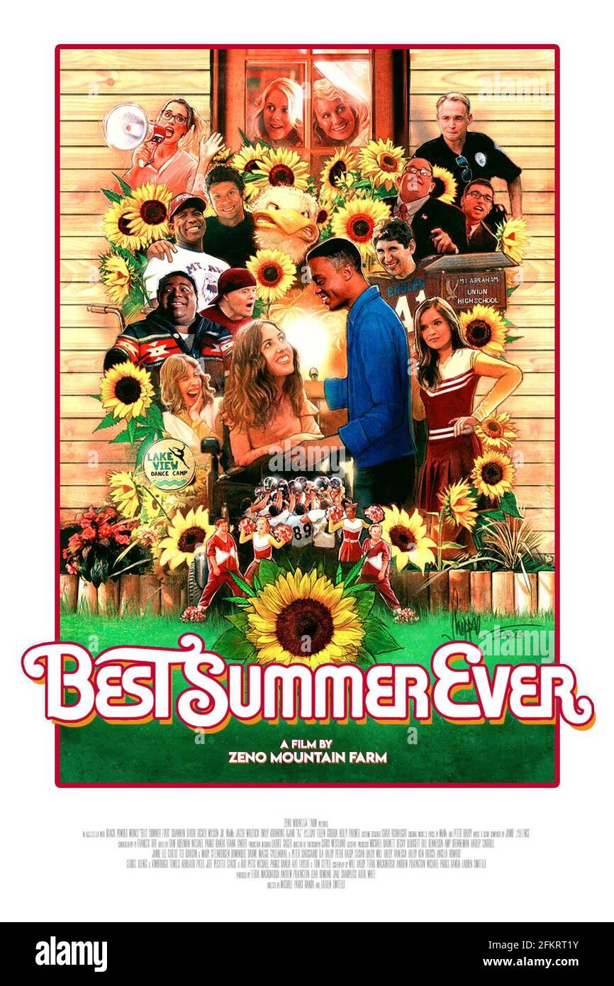 BEST SUMMER EVER, poster, center two from left: Shannon DeVido, Rickey ...