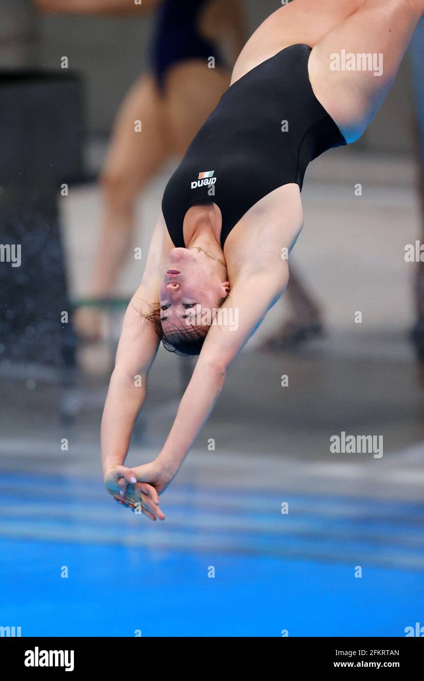 Tokyo Women's 3m Springboard Preliminary at Tokyo Aquatics Centre ...