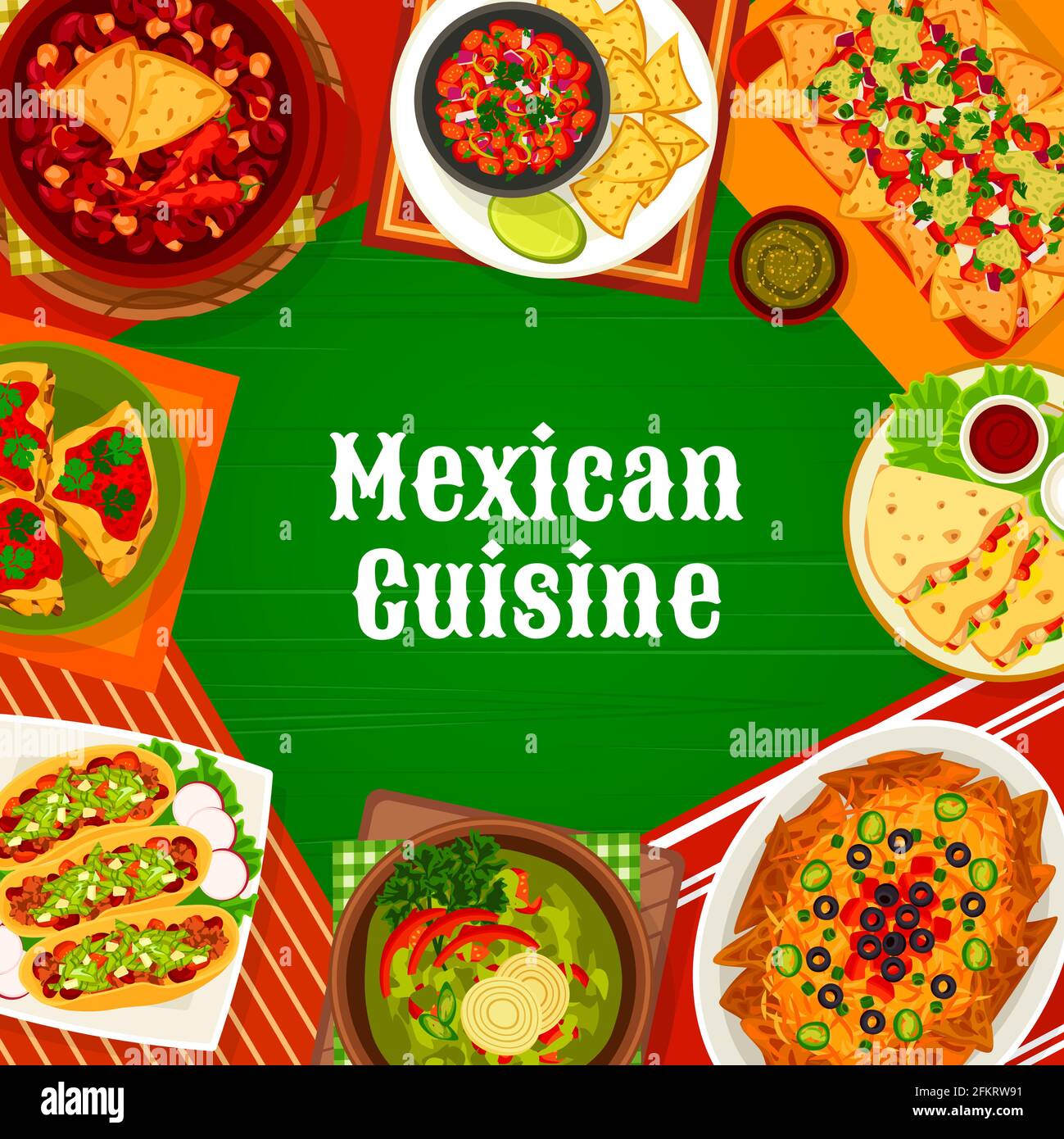 Mexican food cuisine, Mexico menu cover restaurant dishes and meals ...