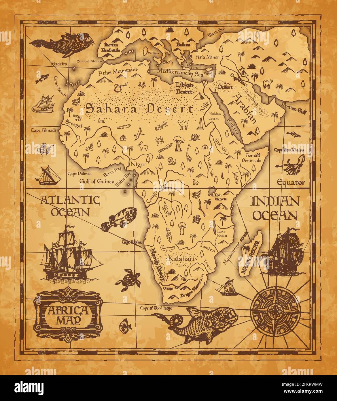 Map Of Africa Deserts