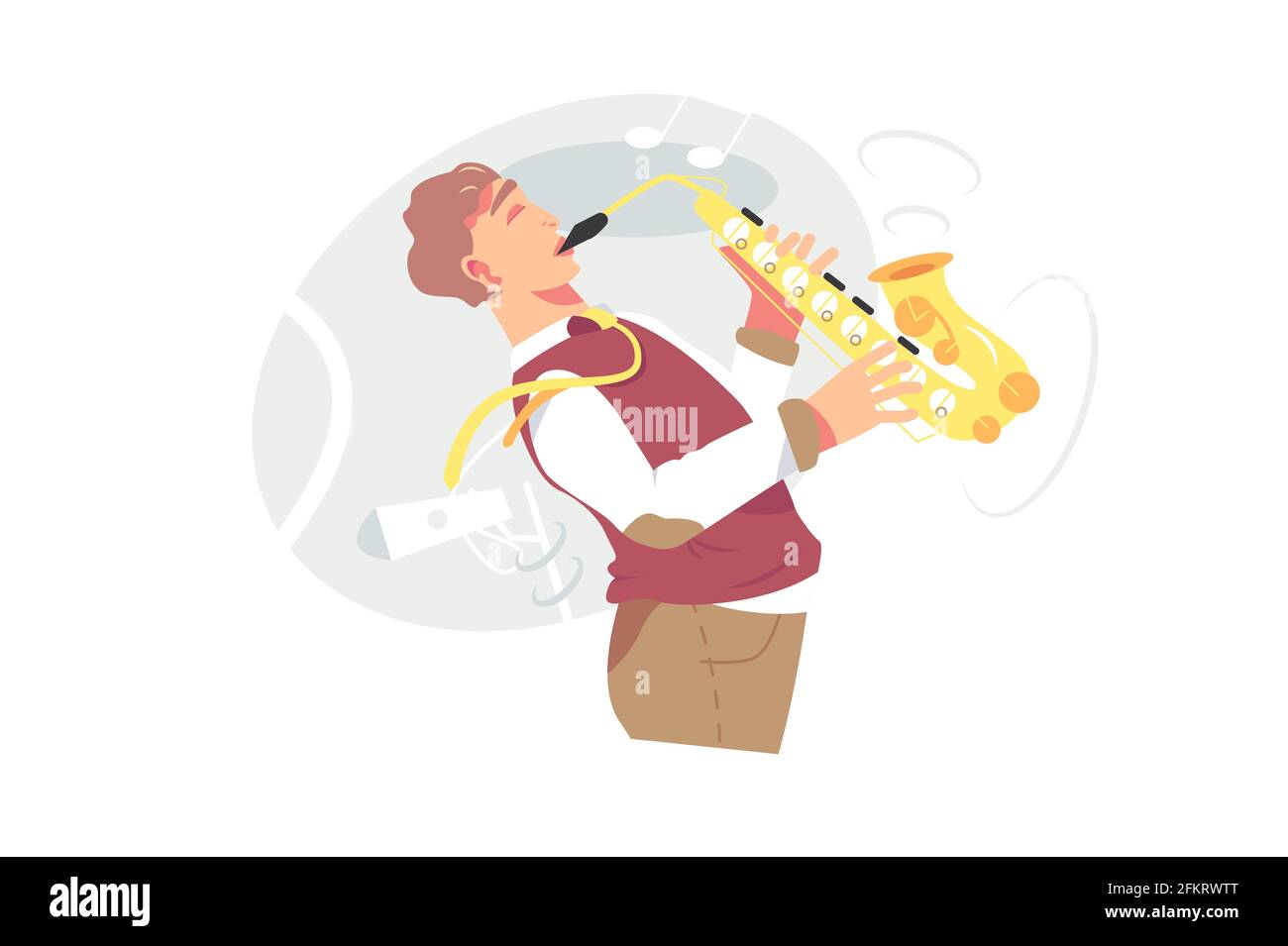 Musician playing live Stock Vector Images - Alamy