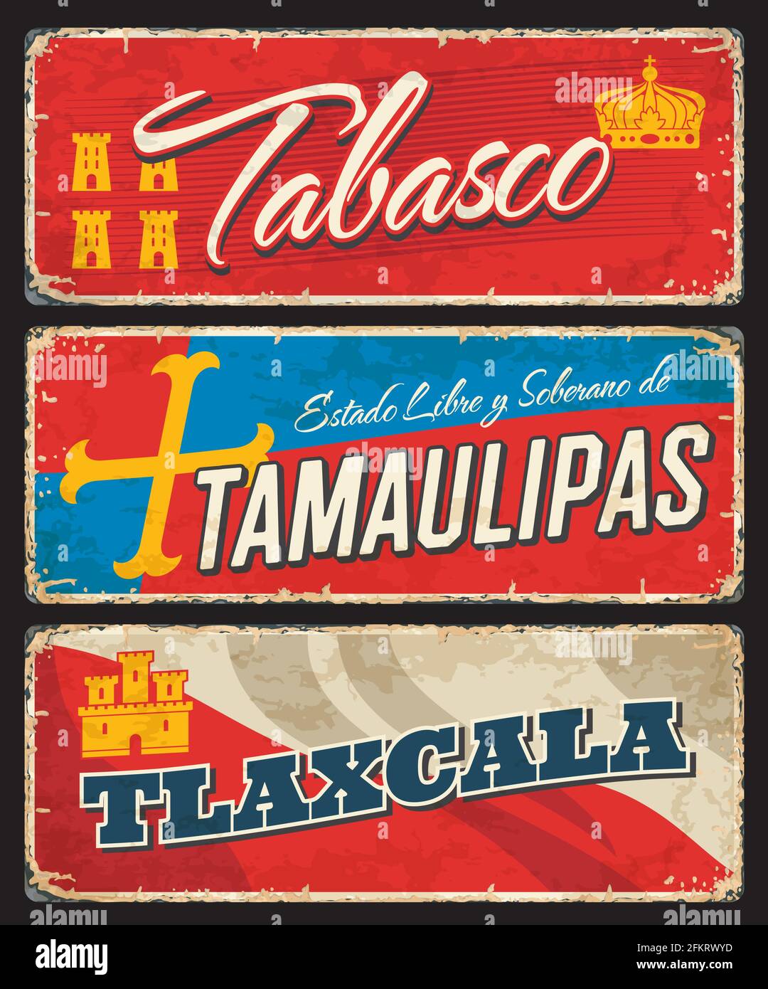 Mexico road signs Stock Vector Images - Alamy