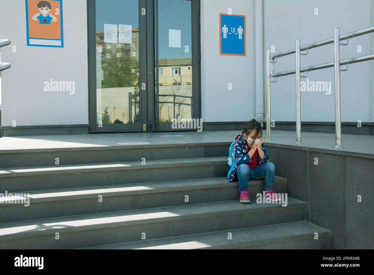 Sad Middle School Girl