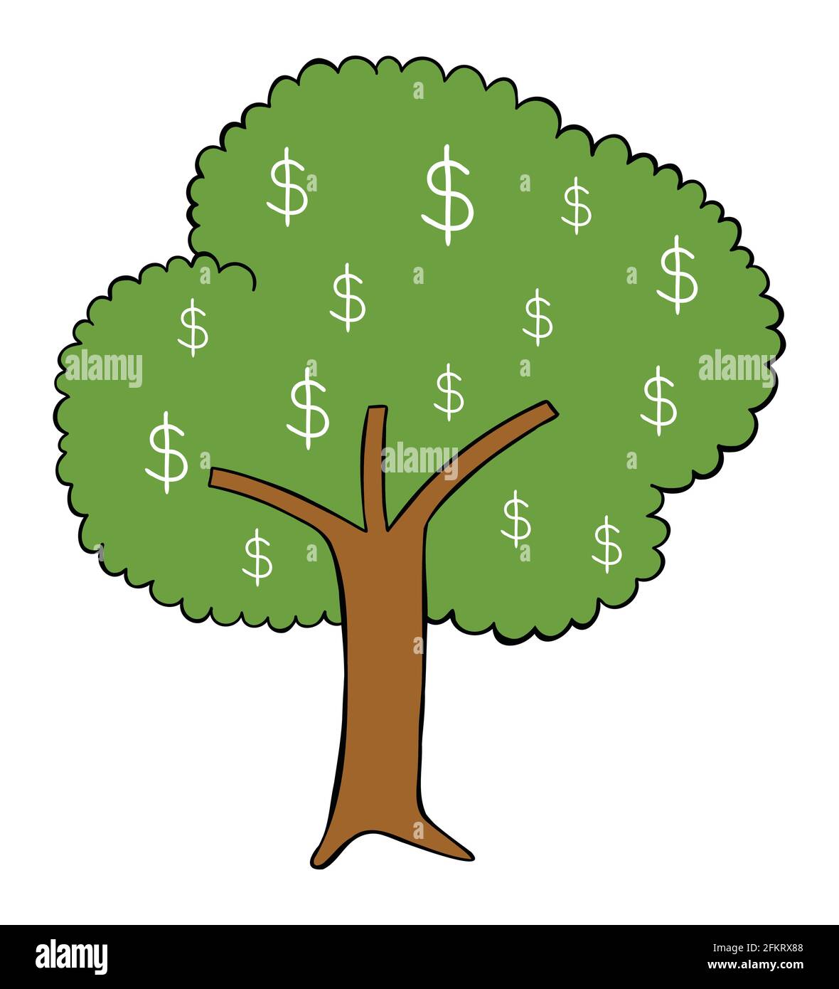 Black tree outlines Stock Vector Images - Alamy