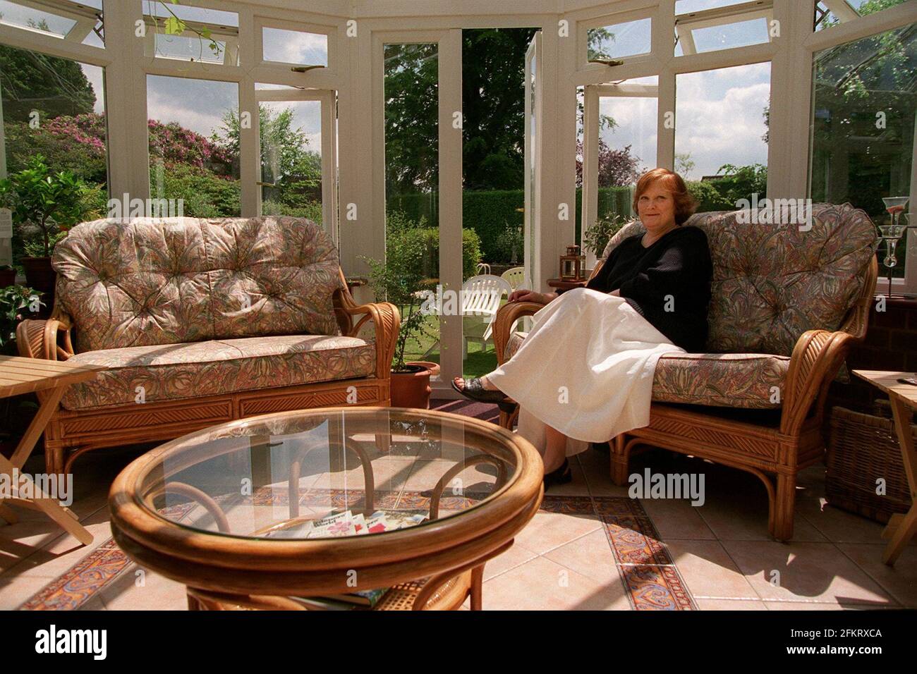 Angela Glass who works for Alan Titchmarsh June 1999 Stock Photo - Alamy