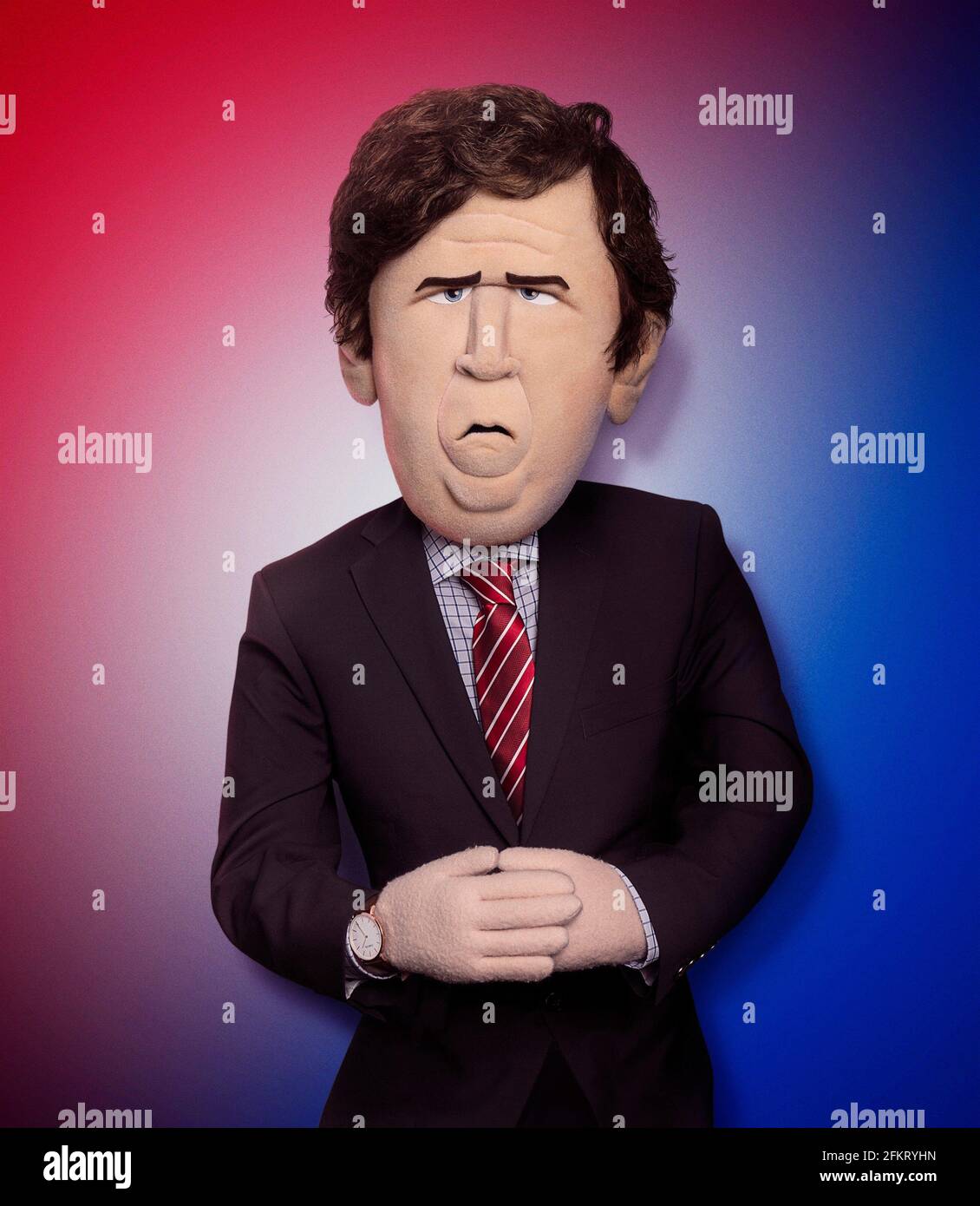 LET'S BE REAL, Tucker Carlson puppet (voice: Joey Romaine), (Season 1 ...
