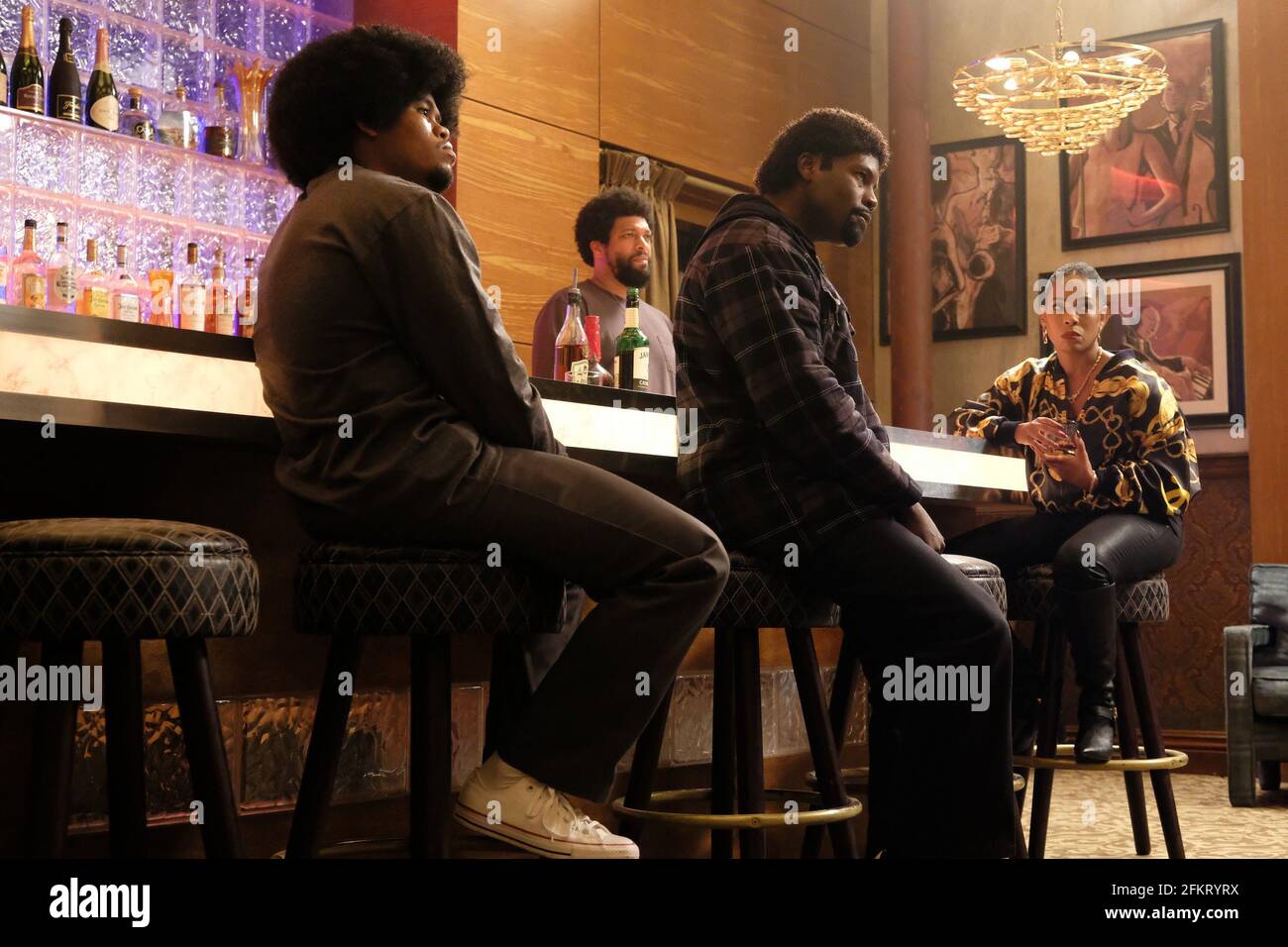SNOWFALL, from left: Isaiah John, DeRay Davis, Amin Joseph, Angela ...