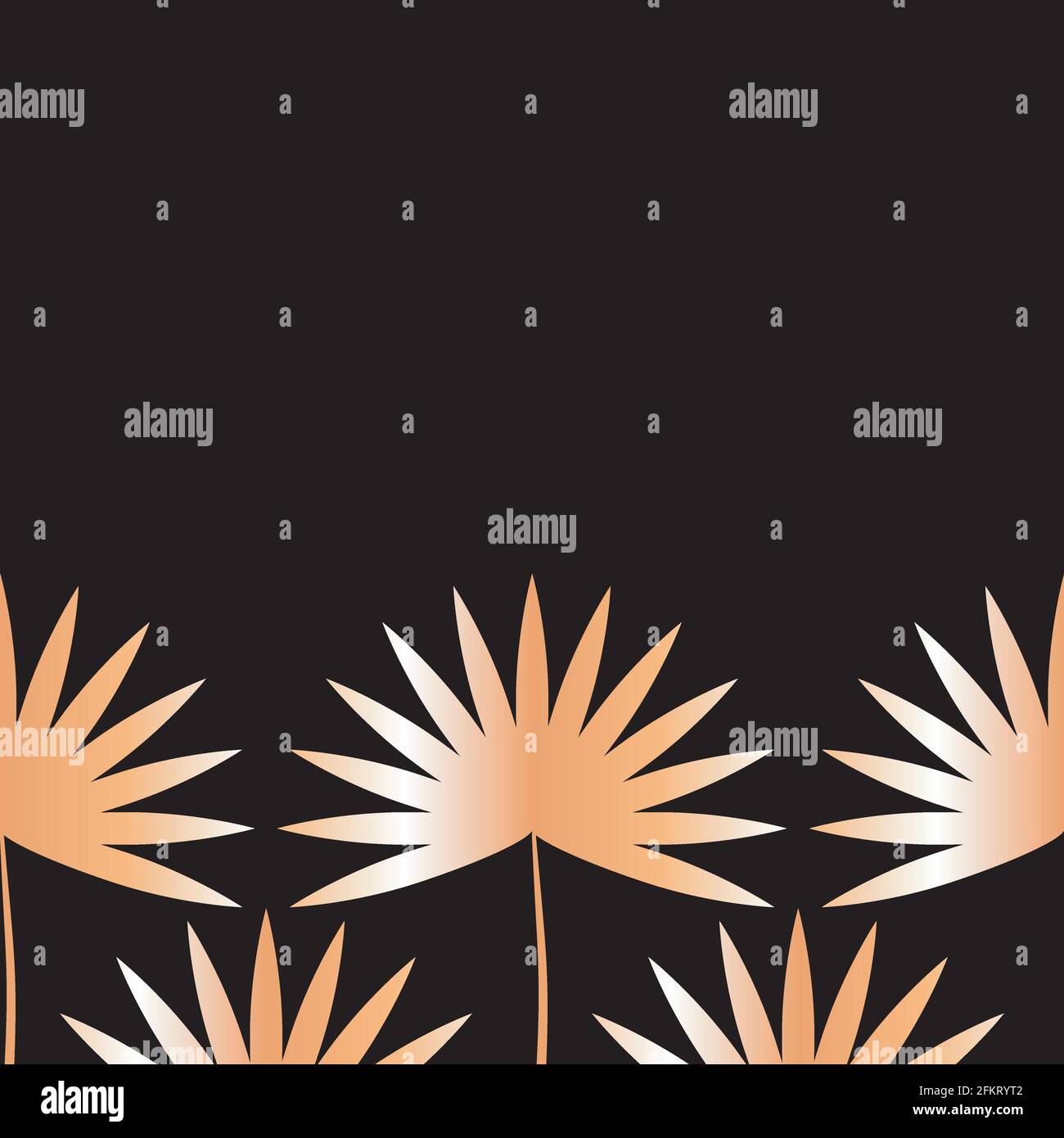 Gold palm pattern Stock Vector Images - Alamy