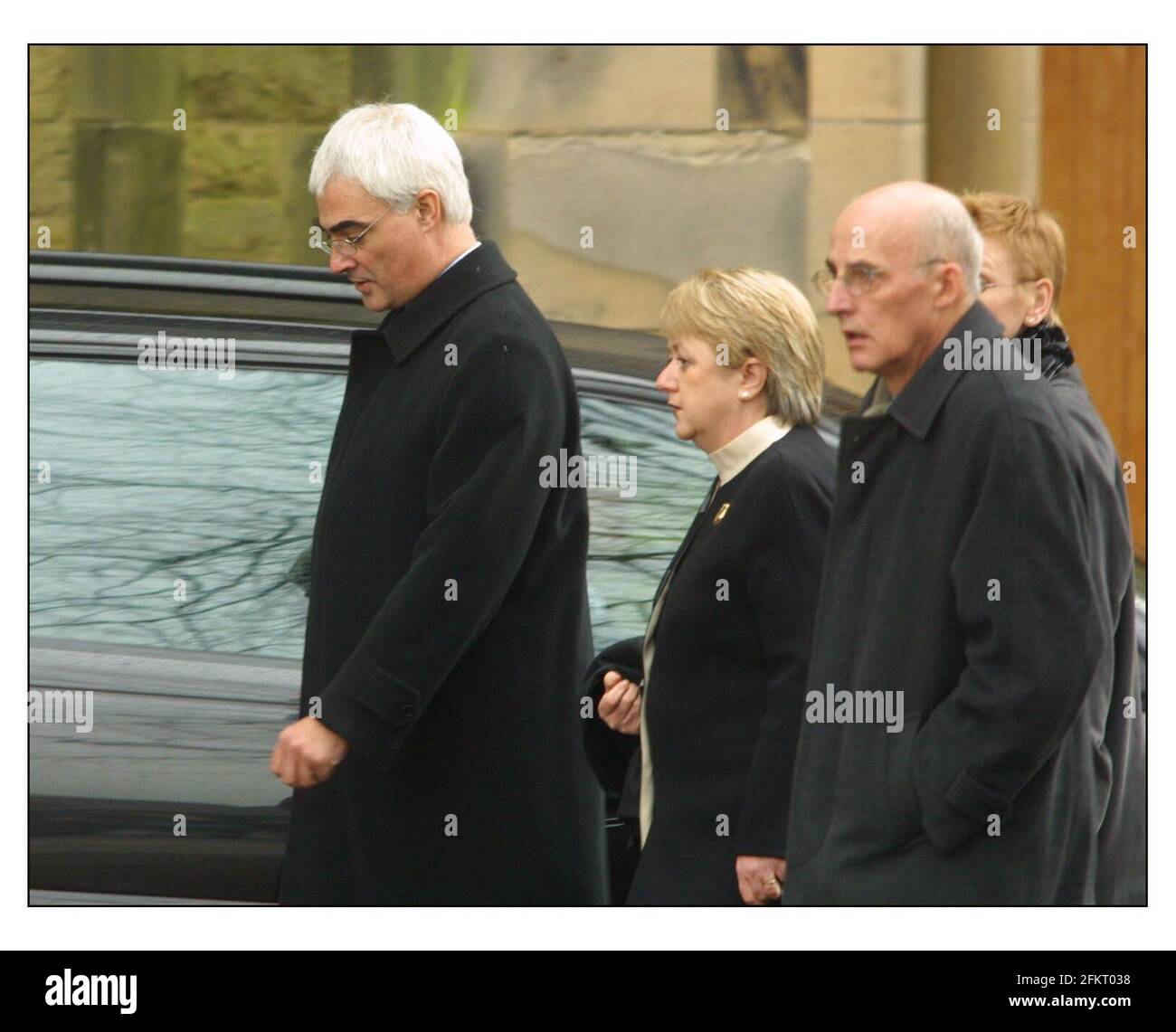 Alastair Darling arrives at the funeral of Gordon Browns daughter ...
