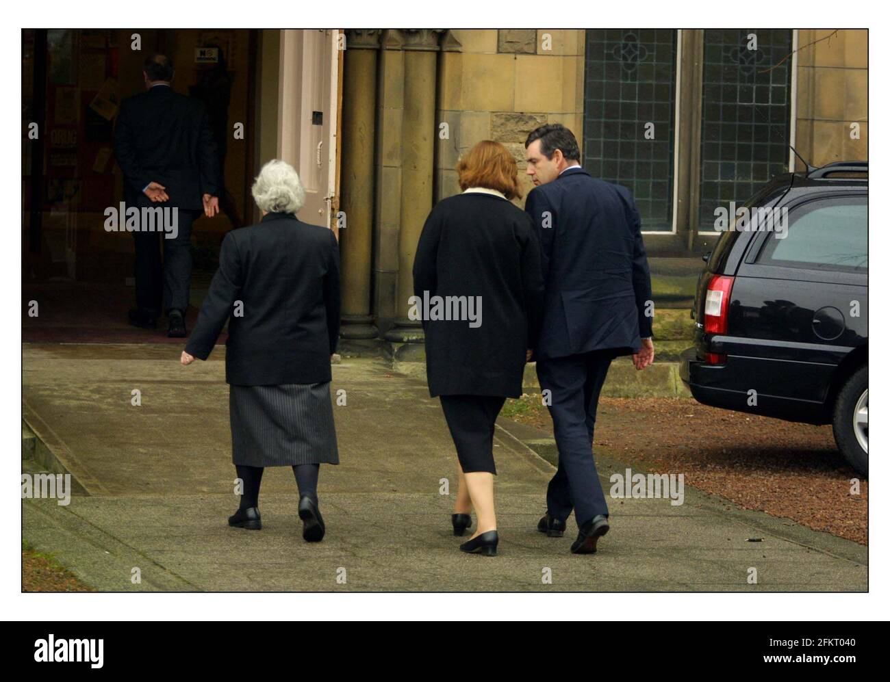 Gordon Brown and his wife Sarah at the funeral of his daughter Jenifer ...