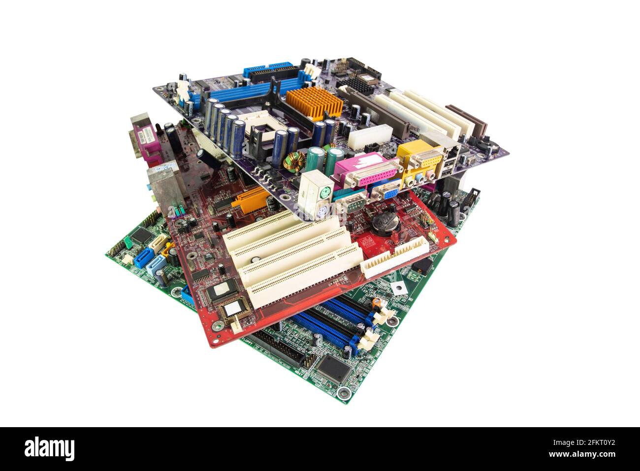 Electronic waste of mainboard computer - old computer circuit boards ...