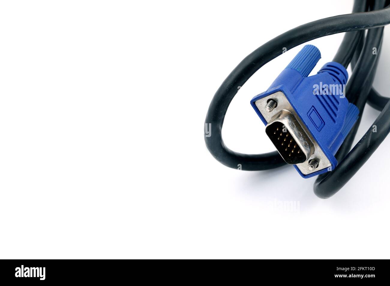 Blue vga cable hi-res stock photography and images - Alamy