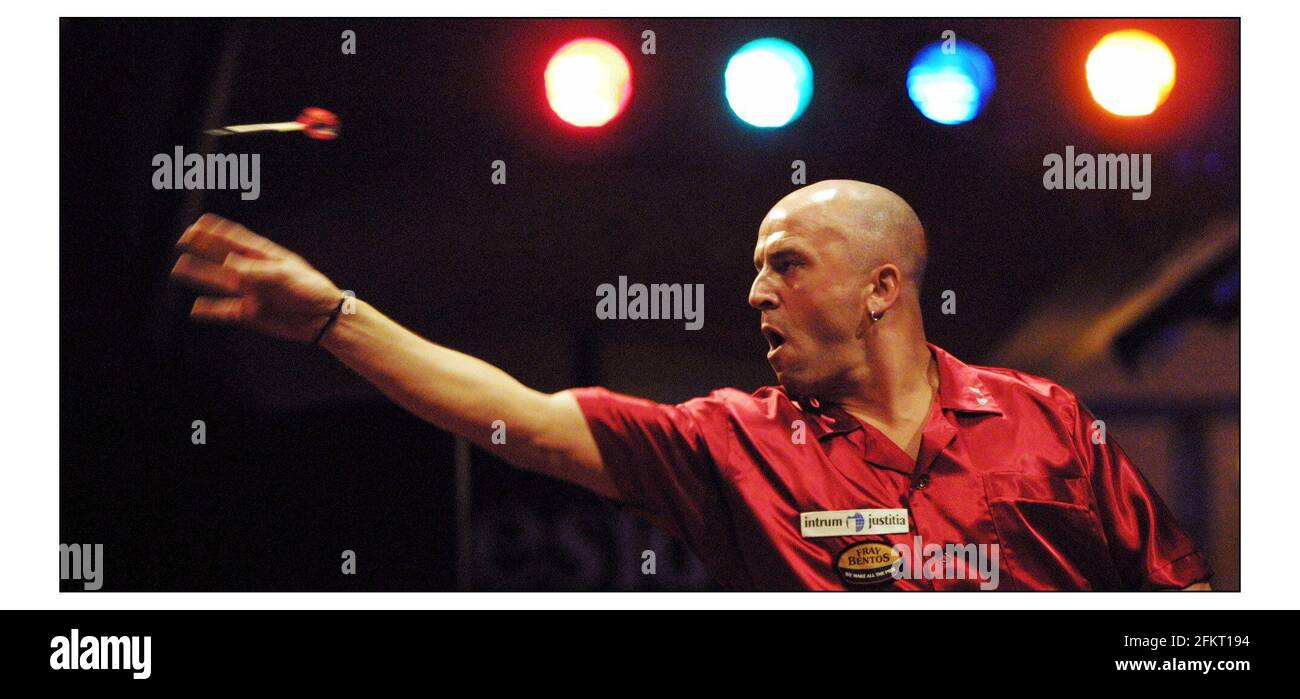 Embassy World Darts Championship..... Intense concentration as Colin ...