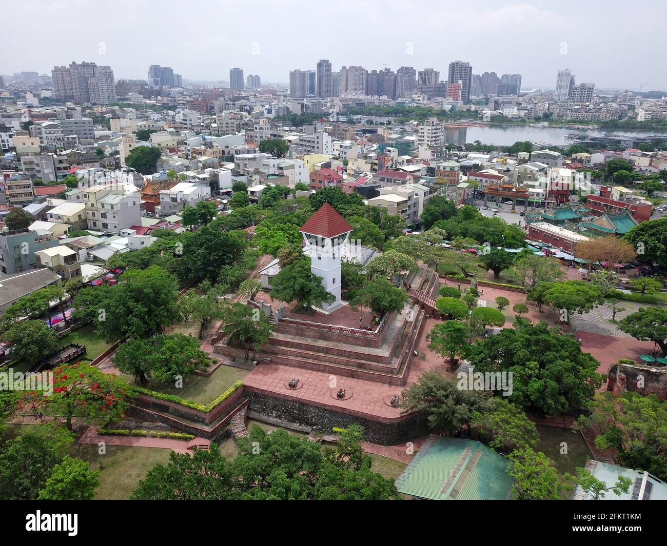 Aerial view of Fort Zeelandia, Tainan, Taiwan Stock Photo - Alamy