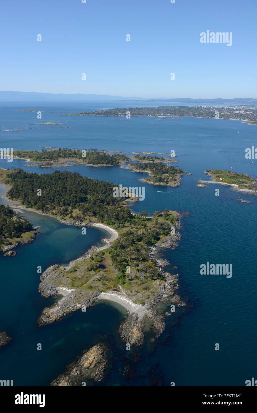 Aerial photo of Discovery Island Marine Provincial Park, Vancouver ...