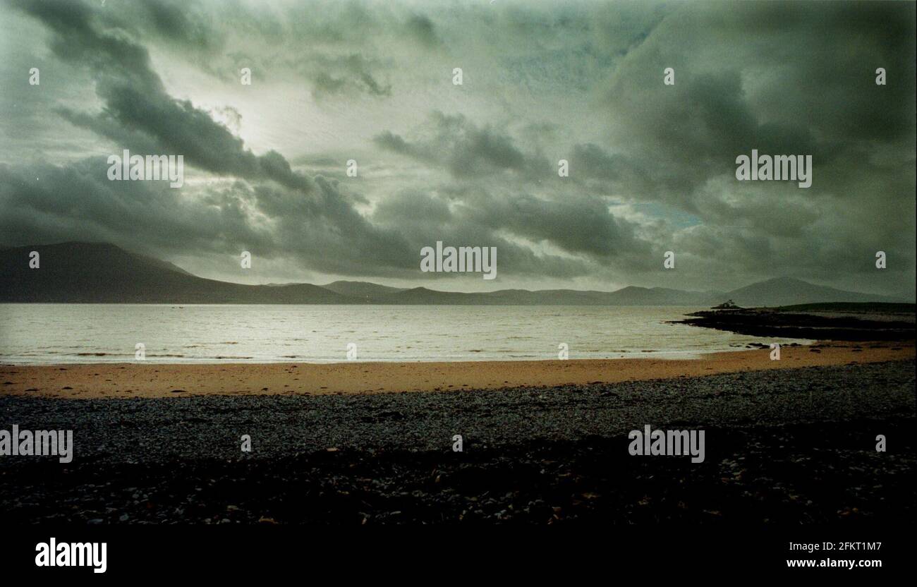 Ireland Fenit beach January 1999Tralee bay and the Slieve Mish ...