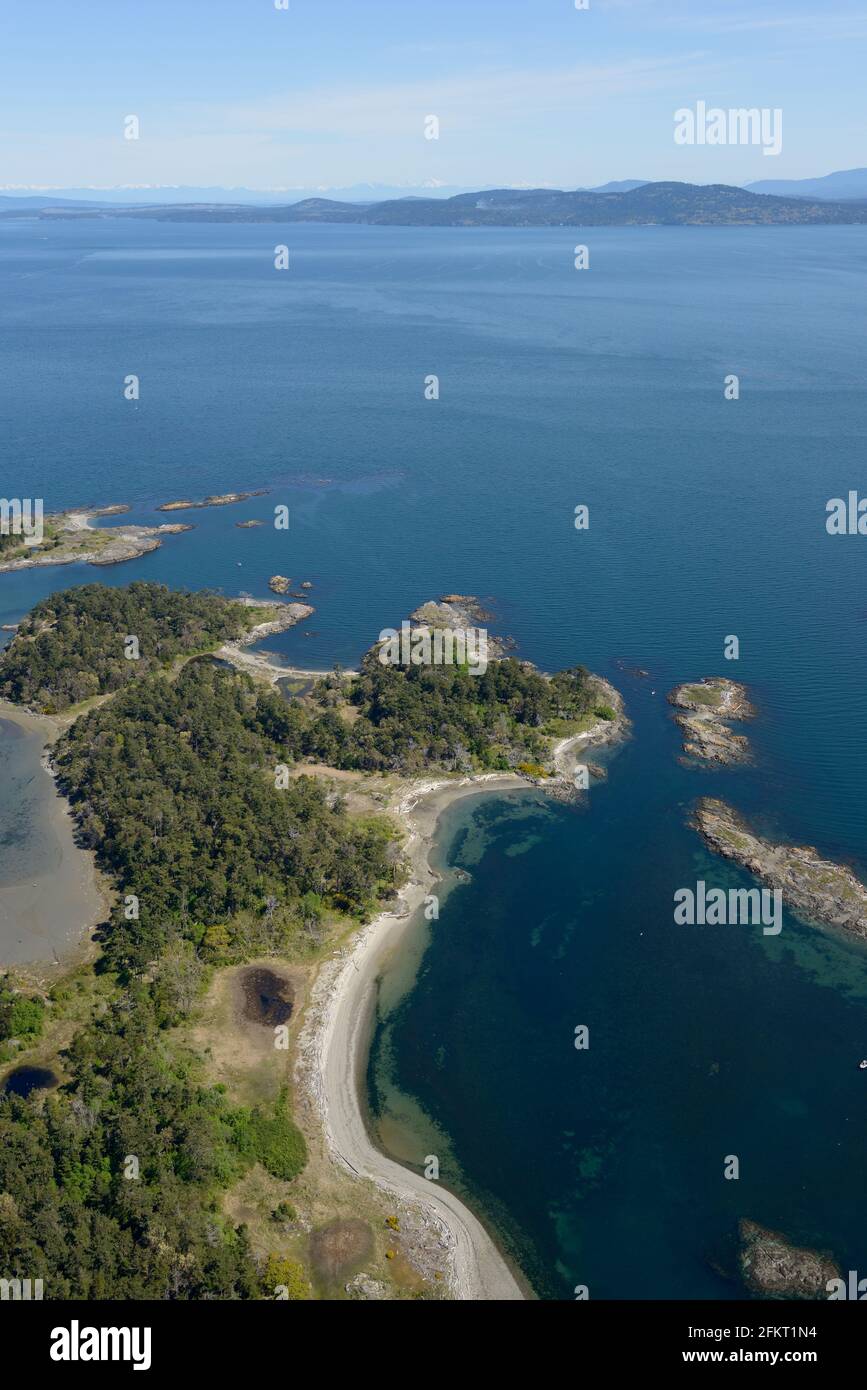 Aerial photo of Discovery Island Marine Provincial Park, Vancouver ...