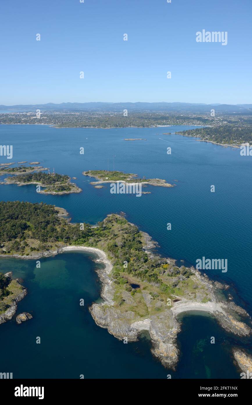 Aerial photo of Discovery Island Marine Provincial Park, Vancouver ...