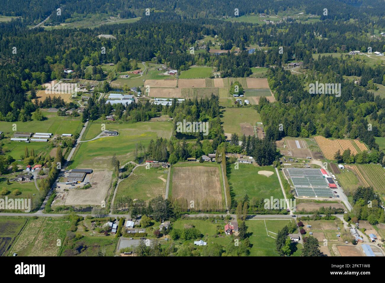 Aerial photograph of farms hi-res stock photography and images - Alamy
