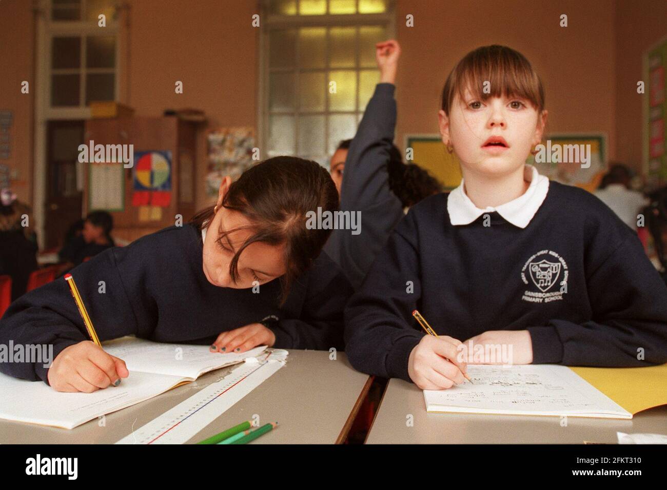 PUPILS AT GAINSBOROUGH PRIMARY SCHOOL IN HACKNEY MAR 1999IN YEAR 3 ...