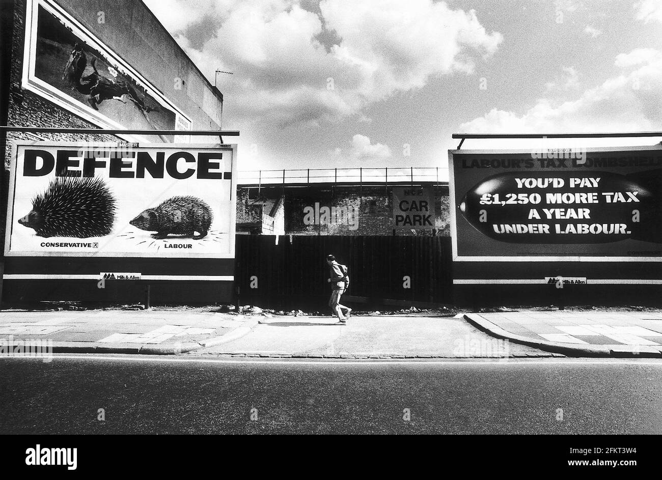 General Election 1992Tory Campaign Posters in Vauxhall London April ...