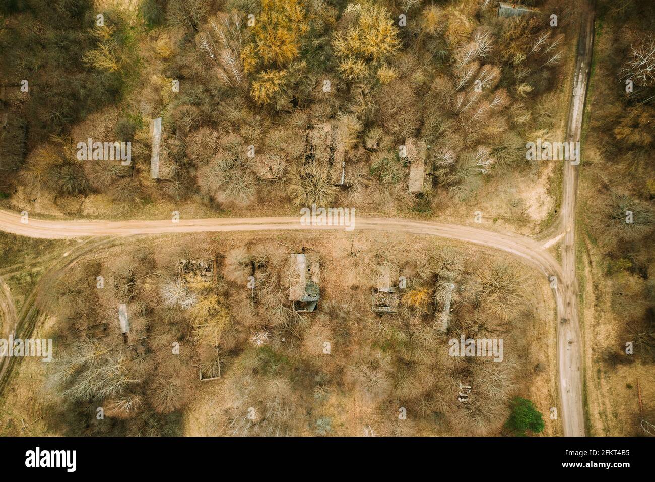 Belarus. Abandoned Houses In Chernobyl Resettlement Zone. Chornobyl ...