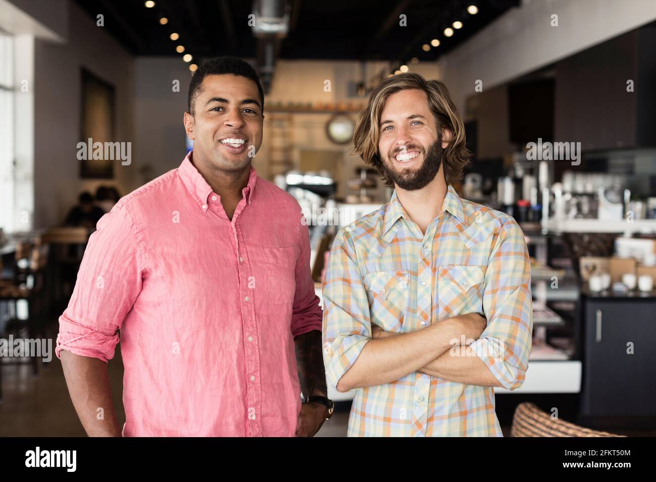 Two men only cafe coffee hi-res stock photography and images - Alamy
