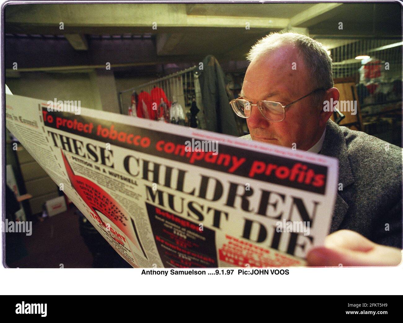 Anthony Samuelson who intends to continue his anti tobacco crusade by ...