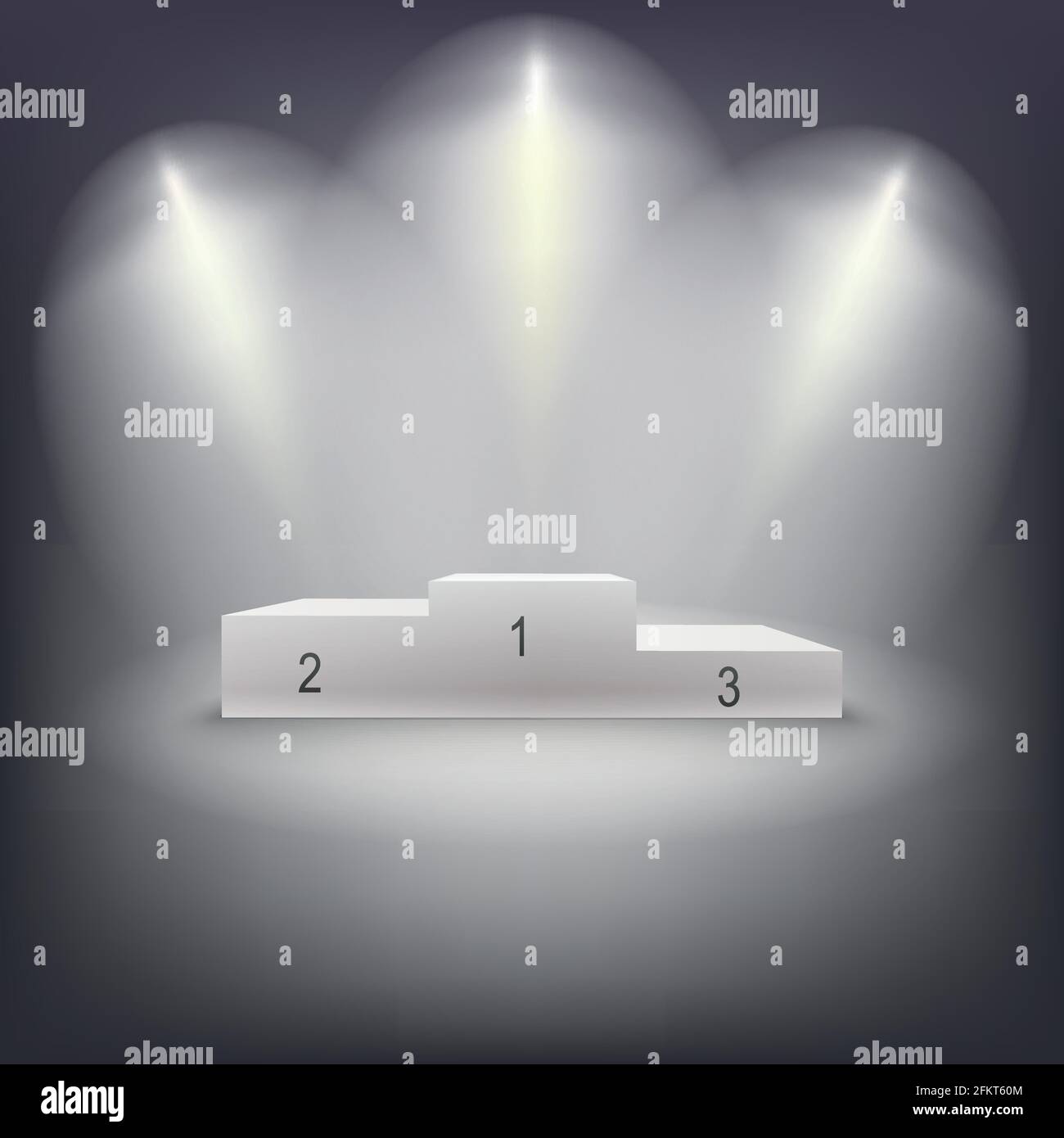 Illuminated business winners podium Stock Vector Image & Art - Alamy