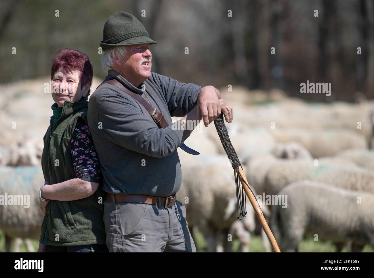 Shepherd and his wife hi-res stock photography and images - Alamy