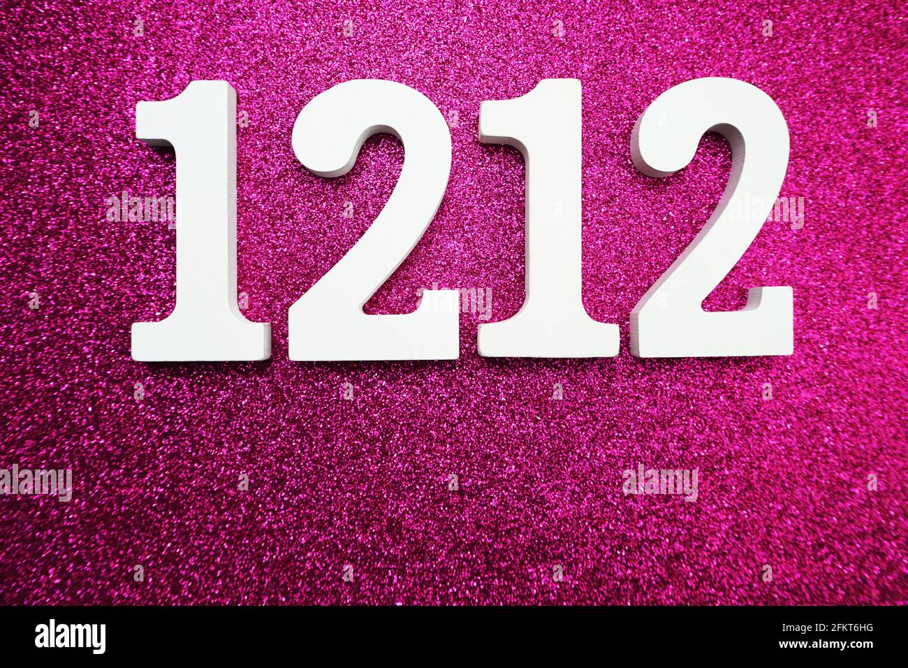 1212 alphabet letters on pink glitter background Stock Photo - Alamy