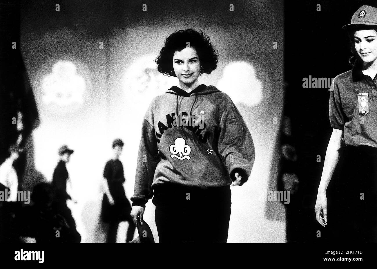 New Girl Guides uniforms designed by Jeff Banks April 1990Brownies take ...
