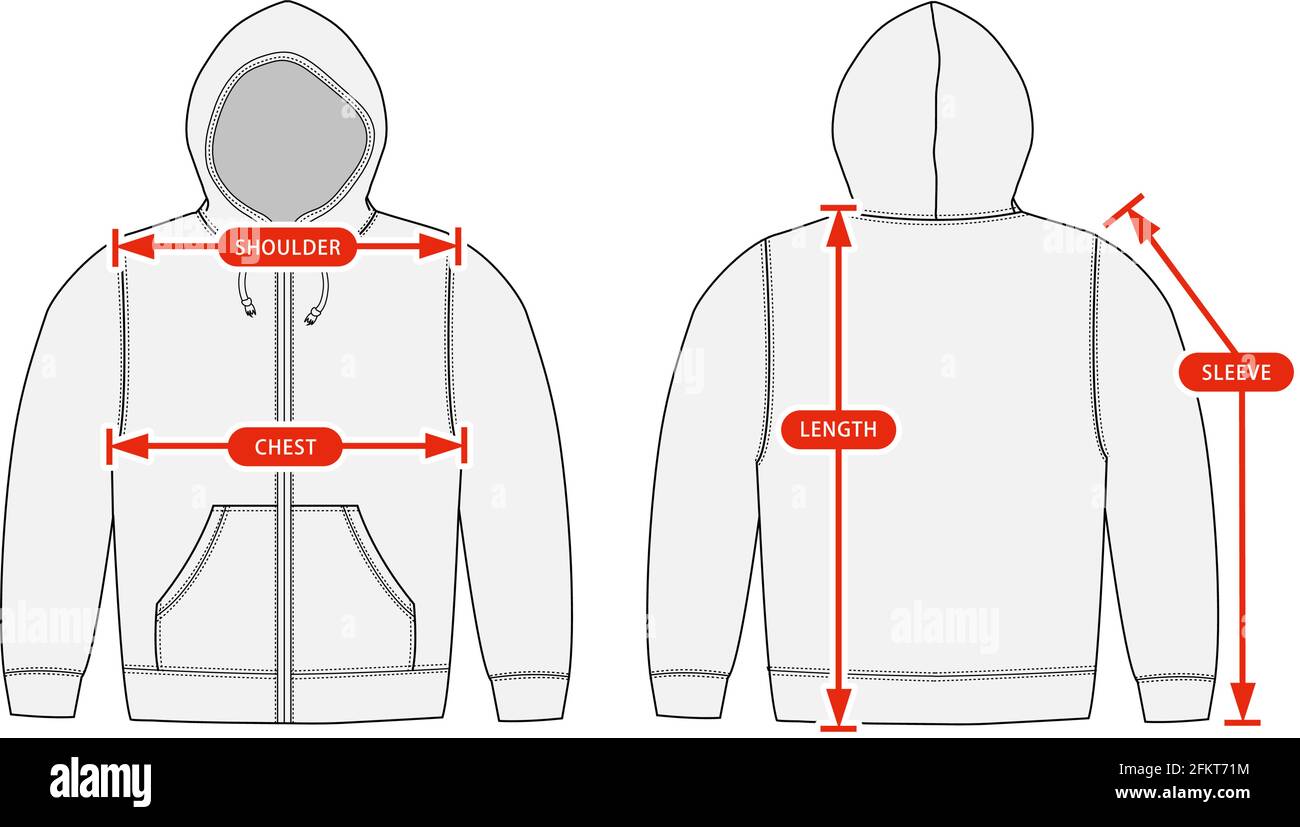 Outline hoodie illustration hi-res stock photography and images - Alamy