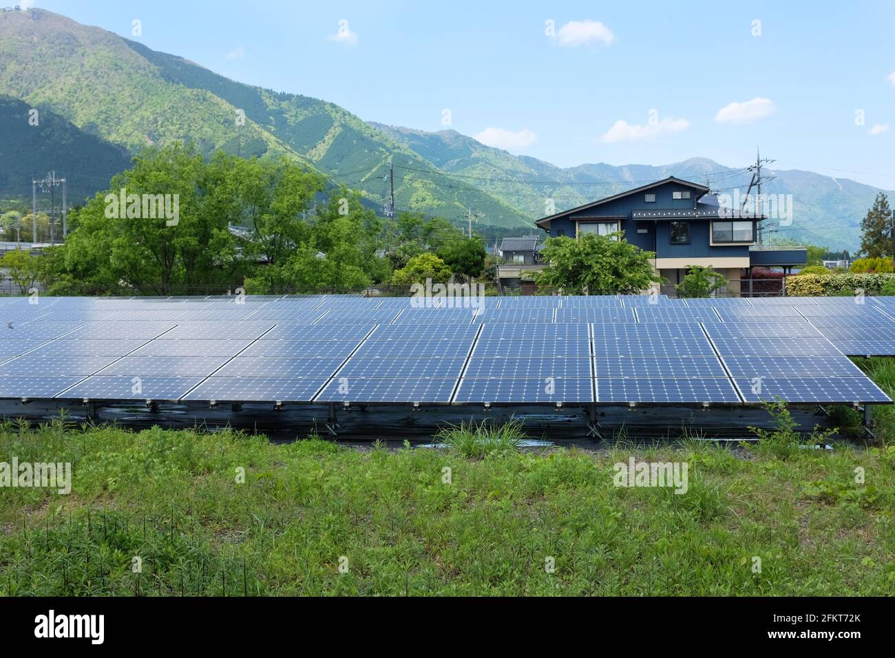 The increasingly common site of solar panels in the Japanese ...