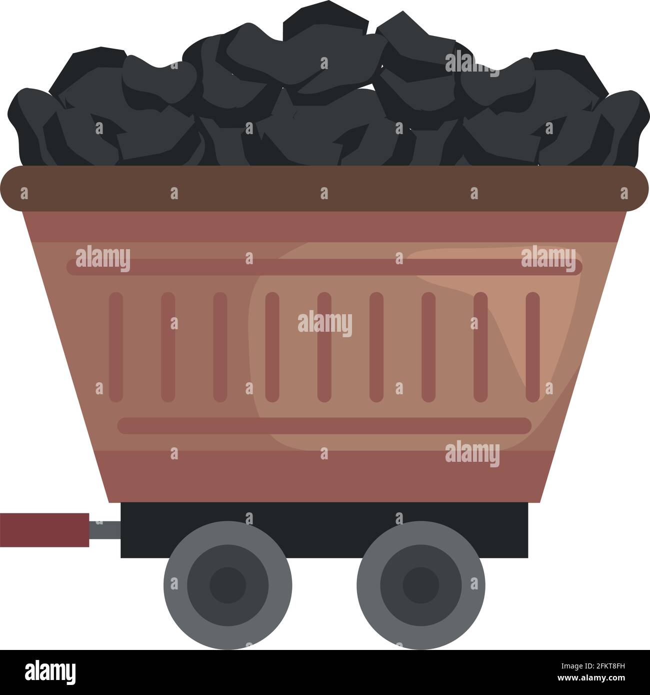 brown mine wagon Stock Vector Image & Art - Alamy