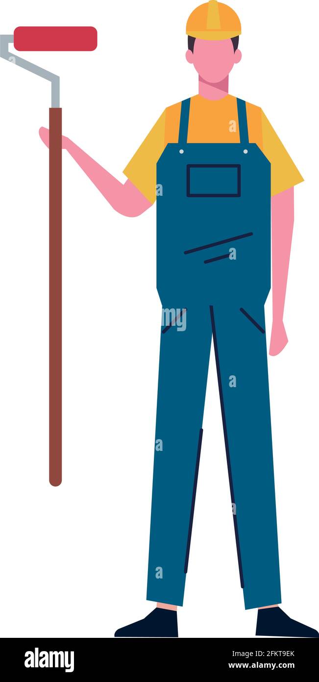 Man occupations paint Stock Vector Images - Alamy