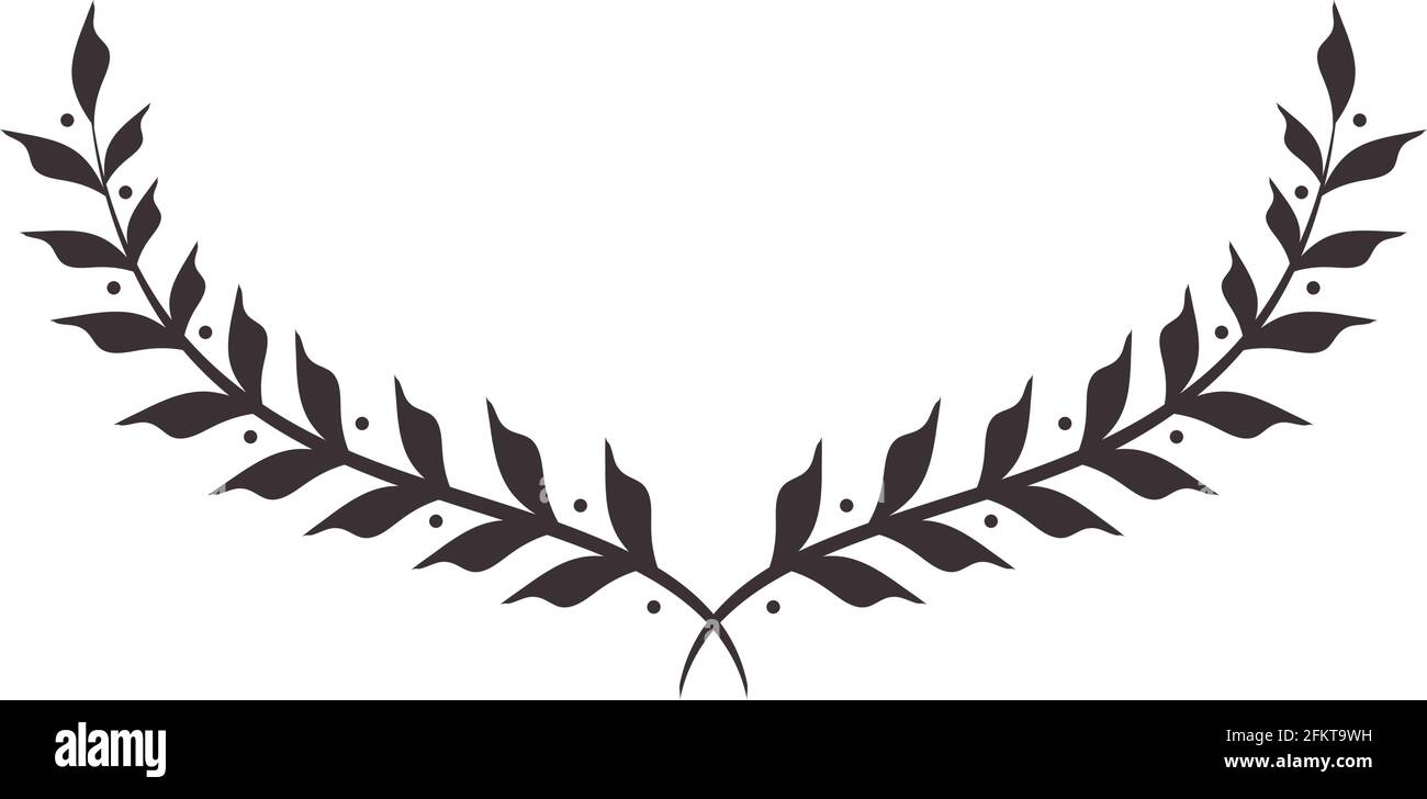 laurel branch wreath Stock Vector Image & Art - Alamy