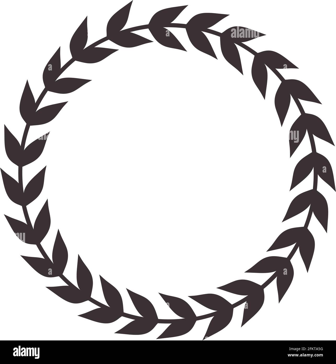 laurel wreath circle Stock Vector Image & Art - Alamy