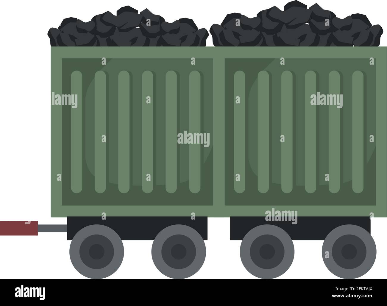 green mine wagon Stock Vector Image & Art - Alamy