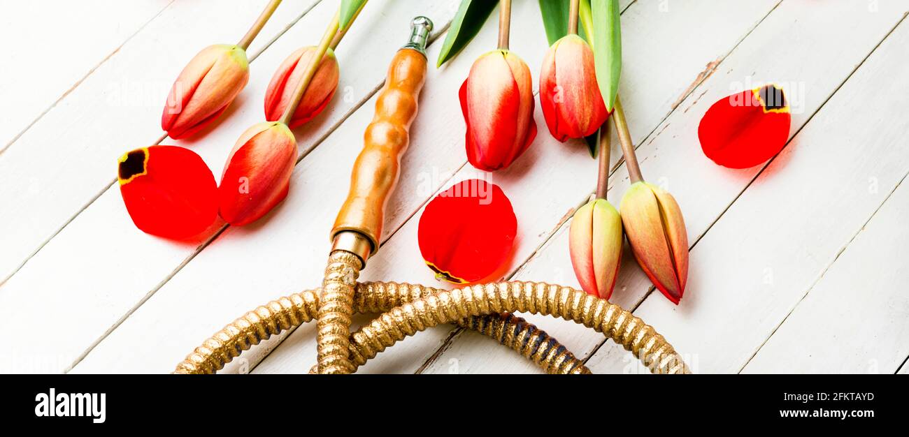 Delicious Turkish smoking shisha.Hookah smoking.Kalian with tobacco ...