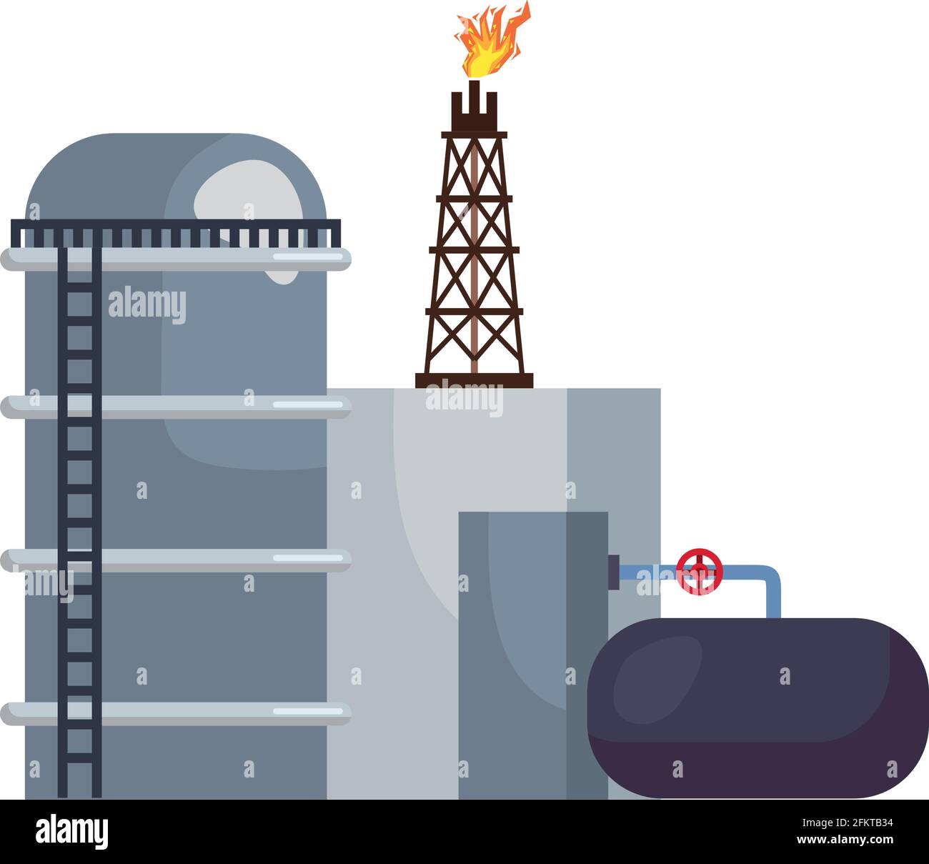 refinery petroleum factory Stock Vector Image & Art - Alamy