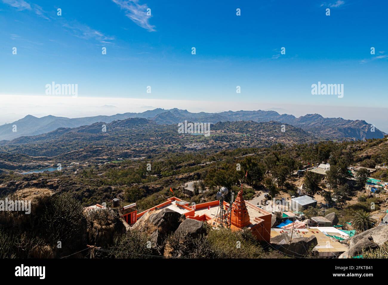 beautiful view of aravali mountain range at height of 1722 m (5676 feet ...