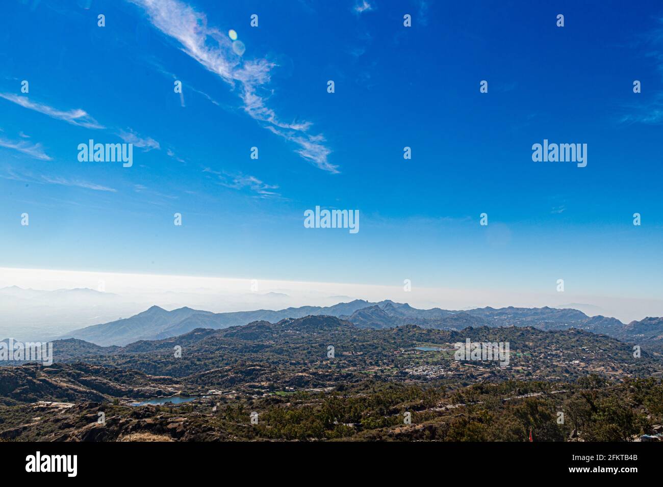 beautiful view of aravali mountain range at height of 1722 m (5676 feet ...