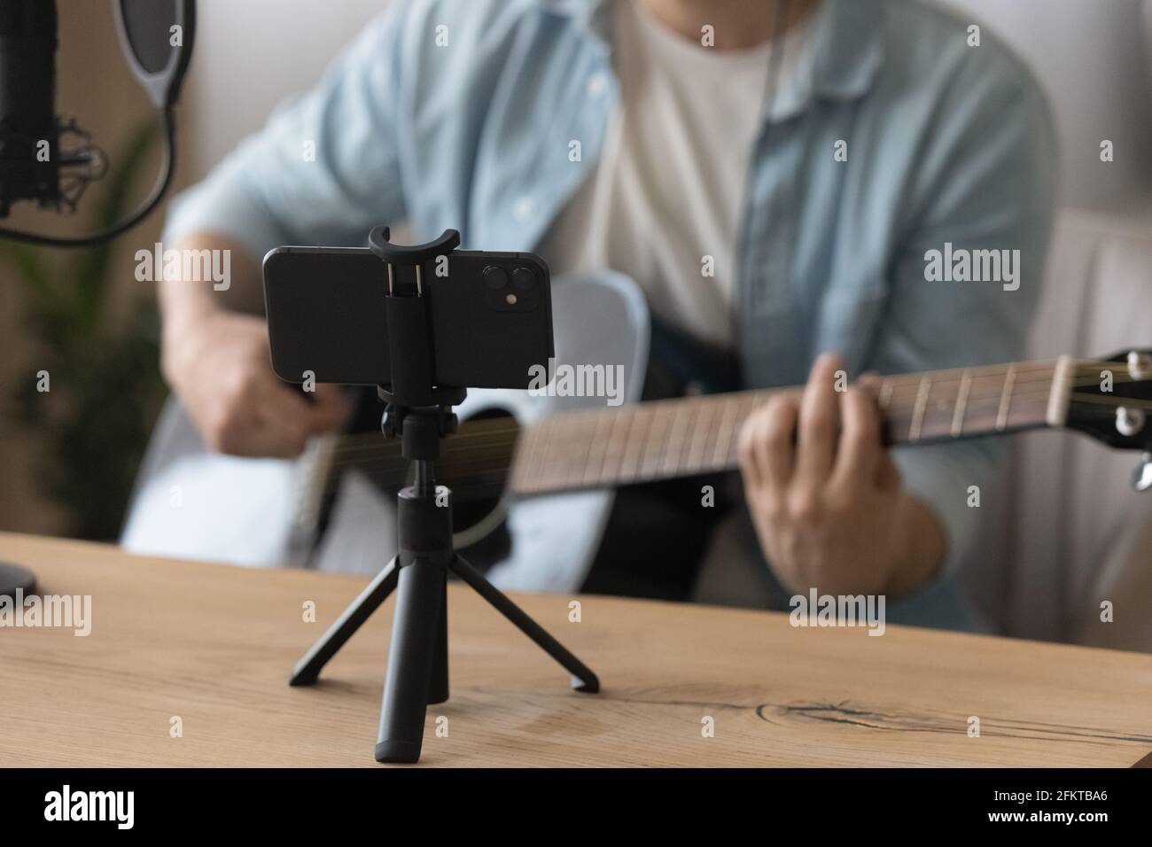 Man with recording device hi-res stock photography and images - Alamy