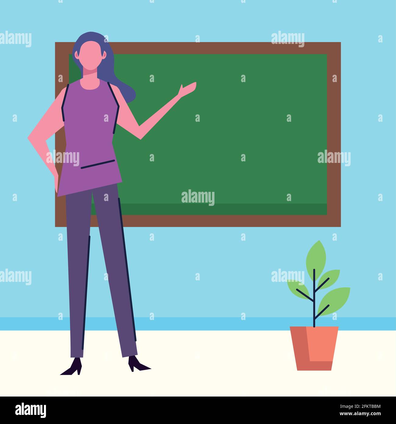 woman teaching occupation Stock Vector Image & Art - Alamy