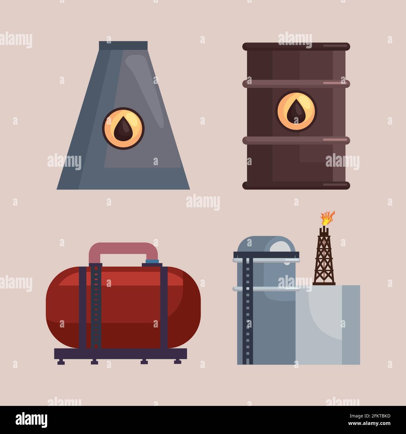 four fracking icons Stock Vector Image & Art - Alamy