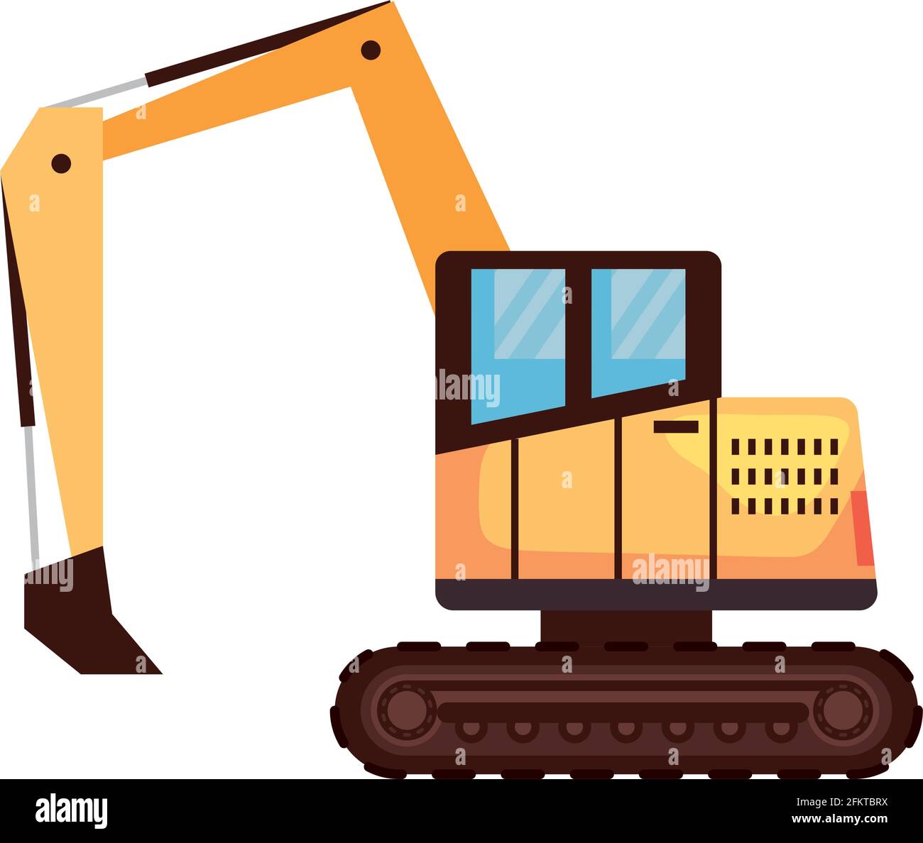 Mini digger Stock Vector Images - Alamy