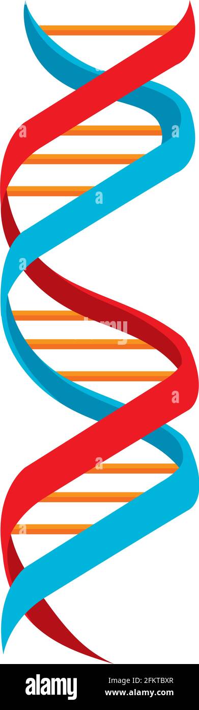 red dna molecule Stock Vector Image & Art - Alamy