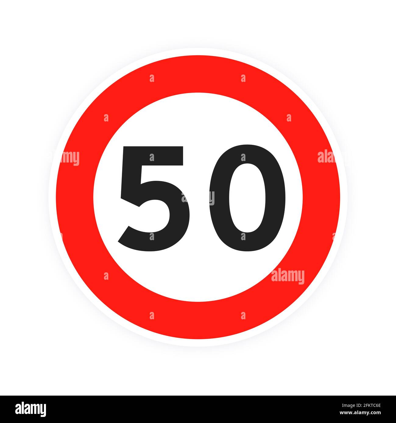 50 speed limit uk Stock Vector Images - Alamy